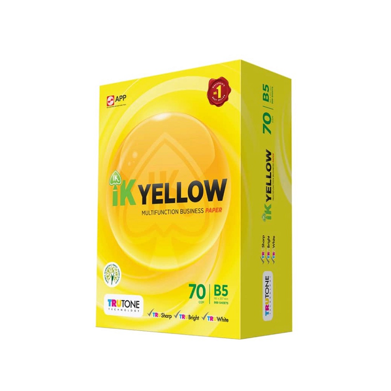 IK Yellow 70gsm B5 Paper – Books Stationery Toys Alor Setar