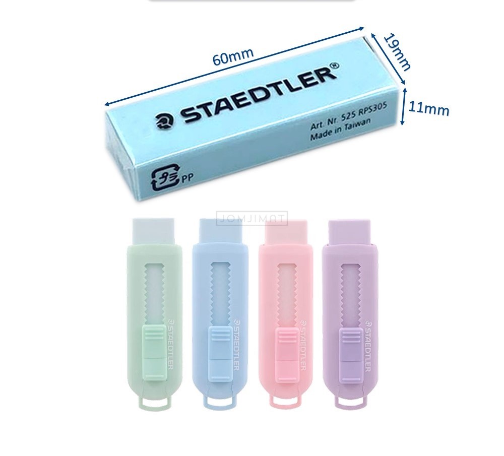 Staedtler 525PS Sliding Sleeve Eraser – Books Stationery Toys Alor Setar